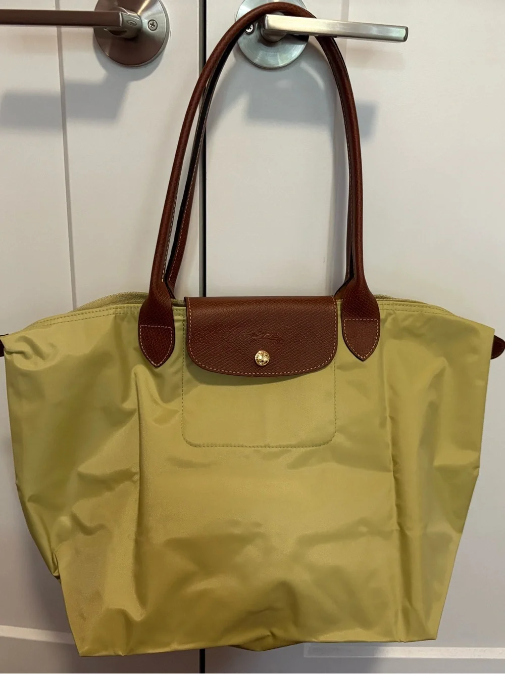 Longchamp | Bags | Longchamp Le Pliage Original L Tote Bag Pistachio ...